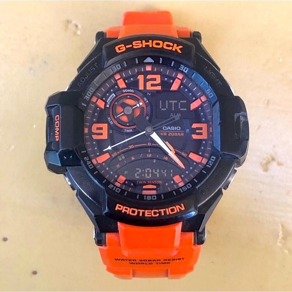 Casio | Jewelry | Casio Gshock Black Orange Unisex Wristwatch | Poshmark